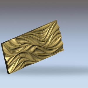 Wavy 3D Wall Panel CNC Router Model (stl/obj/dxf) - Etsy