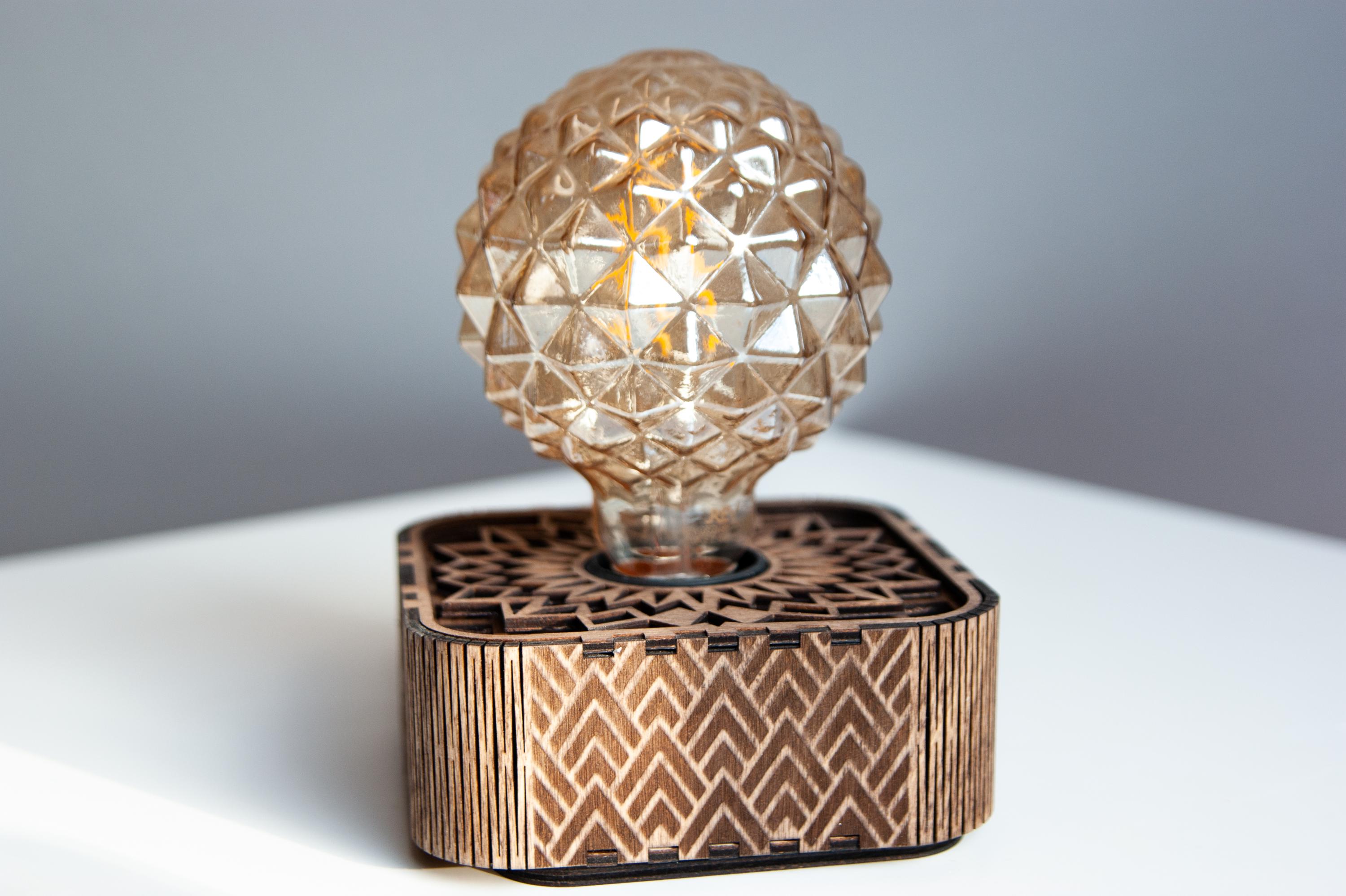 Layered Laser Cut File: 3D Svg Loft Lamp - Etsy