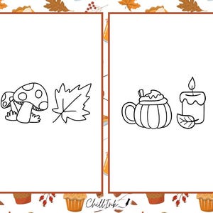 Set of 10 Chill and Cozy Fall Coloring Pages Printable PDF Download for ...