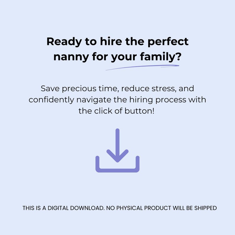 Nanny Application Template | Printable Nanny Job Application Nanny ...