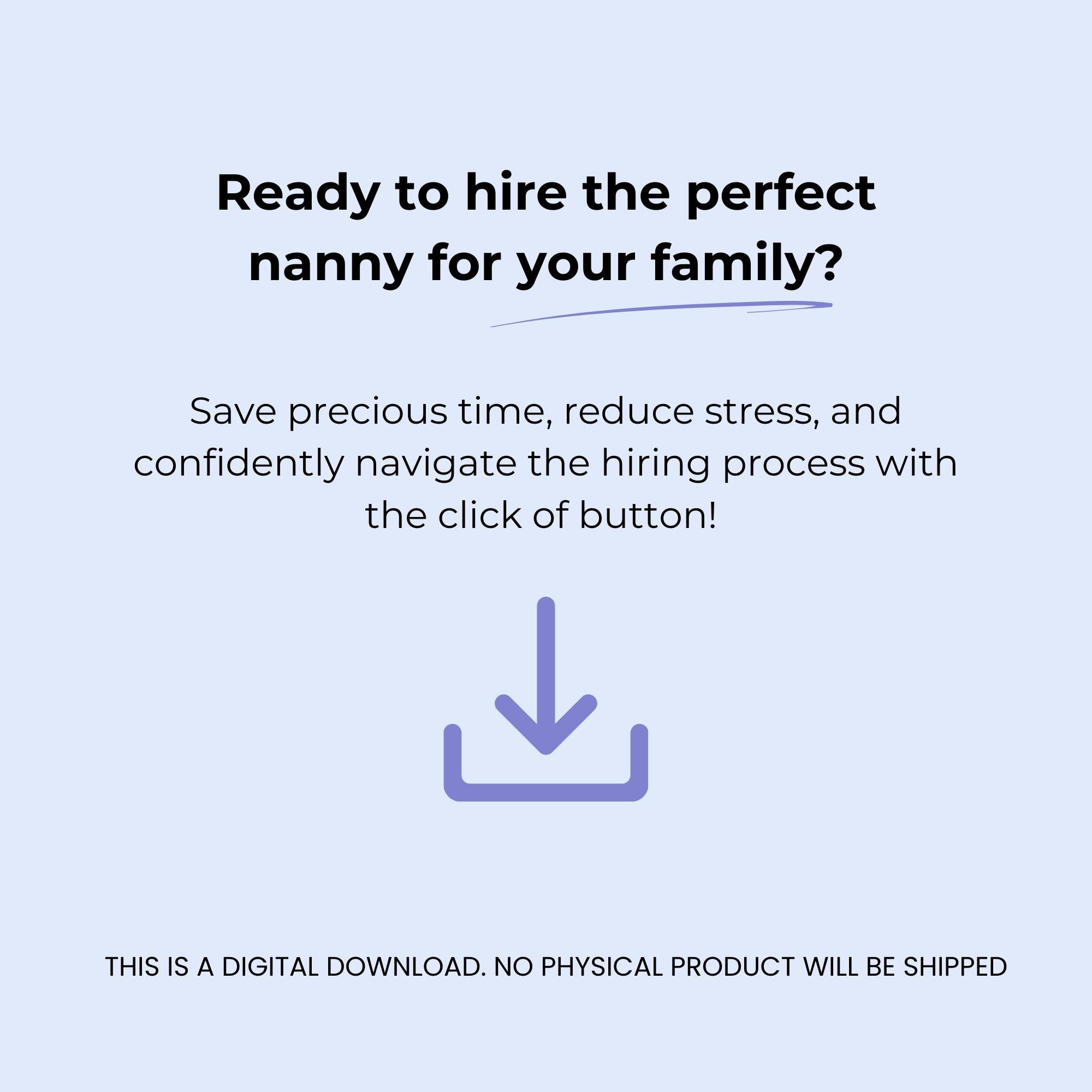 Nanny Application Template | Printable Nanny Job Application Nanny ...