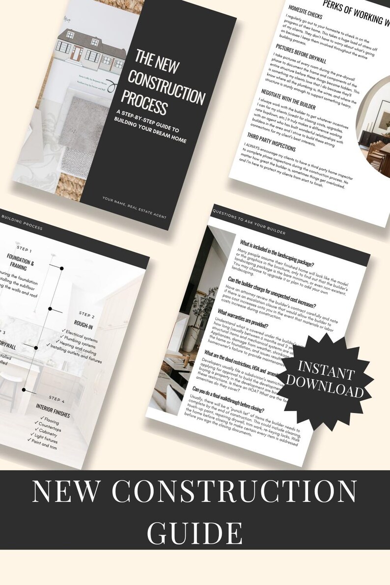 New Home Checklist | New Home Checklist | New Construction Guide | Real ...