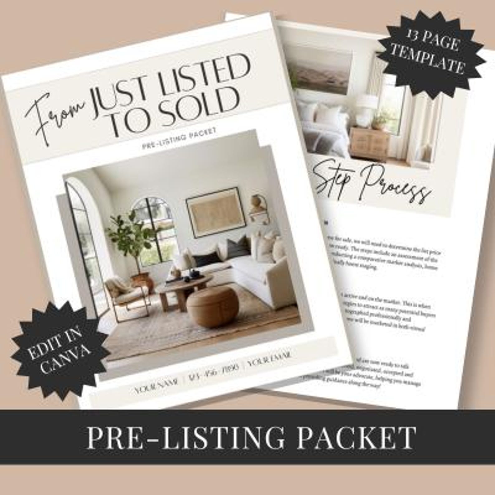 Pre Listing Packet | Listing Presentation | Real Estate Marketing ...