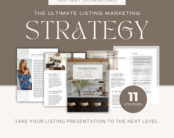 Pre Listing Packet | Listing Presentation | Real Estate Marketing ...