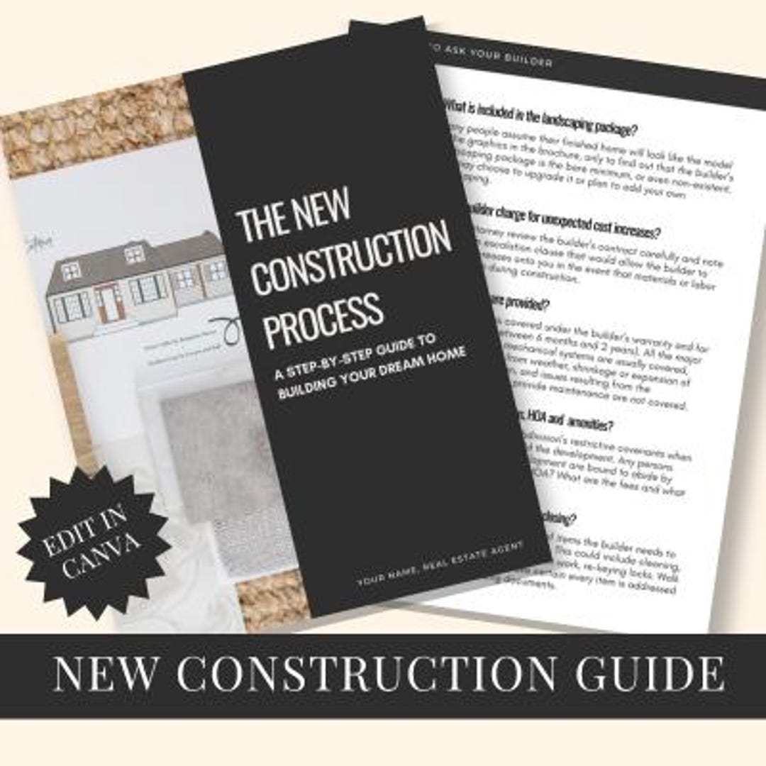 New Home Checklist | New Home Checklist | New Construction Guide | Real ...