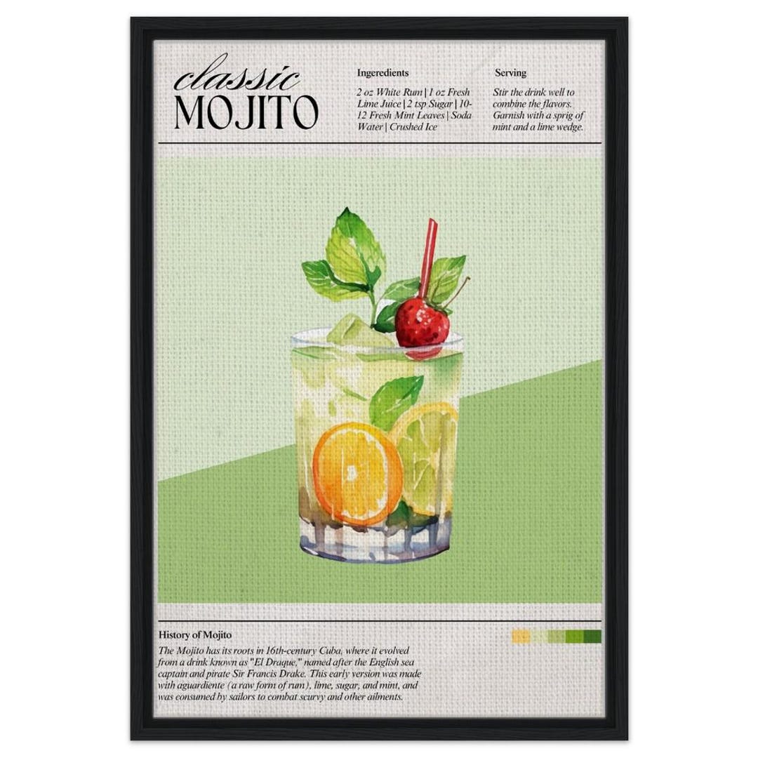 Classic Mojito Picture With Preparation - Etsy
