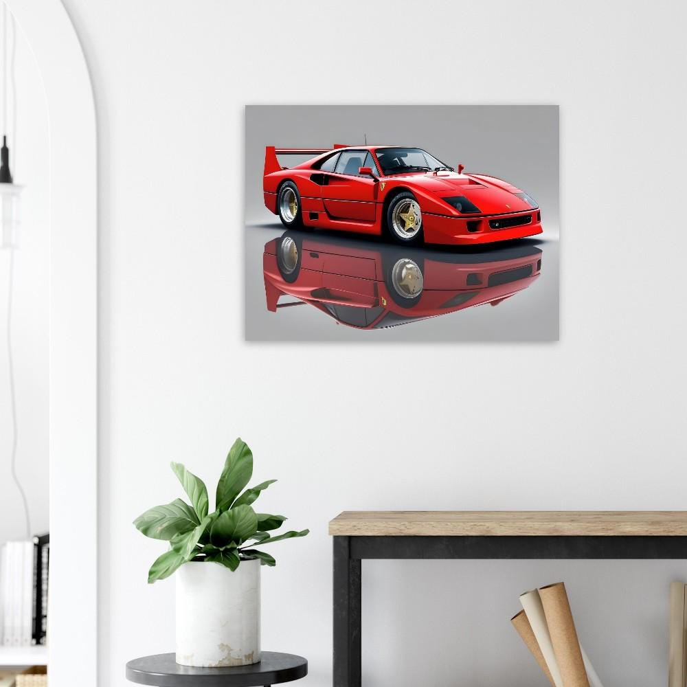 Ferrari F40 With White Paper - Etsy