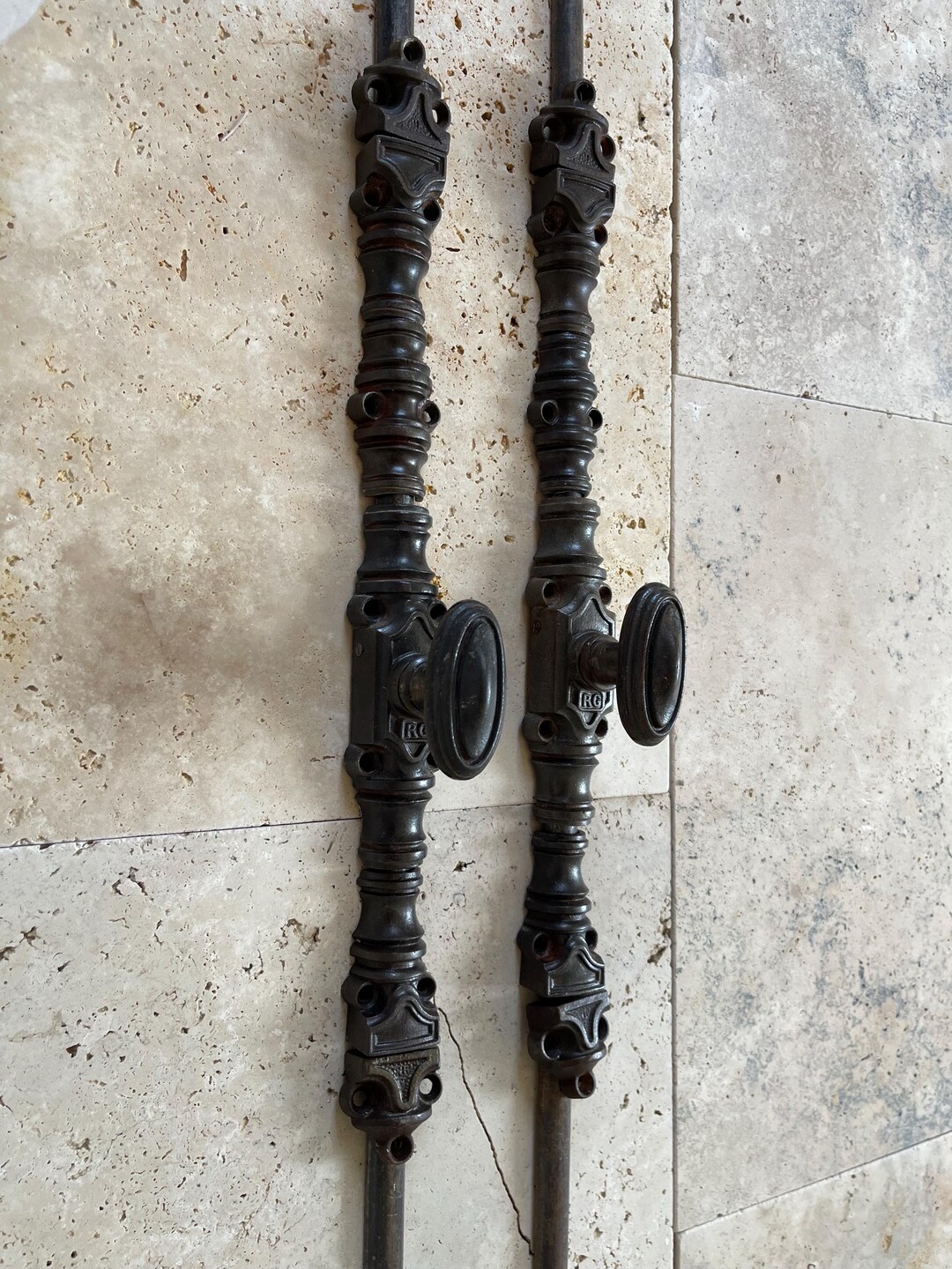 Cast Iron Rémy Garnier Crémones. Vintage French Crémones. - Etsy