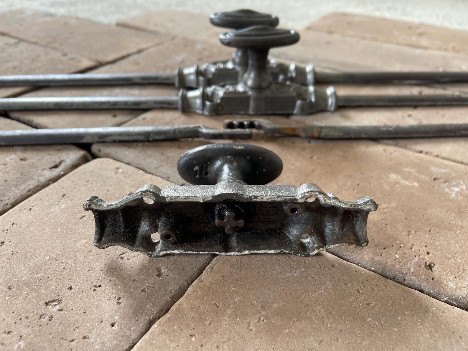 Antique Crémones Marque LO. Restored Cast Iron Crémones. - Etsy