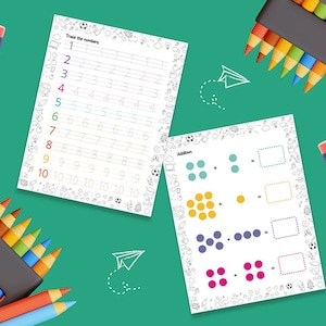 Worksheets, Printable Numbers, Homeschool Busy Book, Activities, Page ...