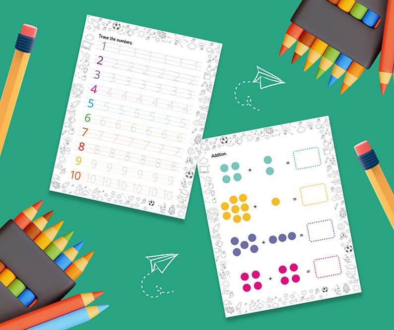 Worksheets, Printable Numbers, Homeschool Busy Book, Activities, Page ...