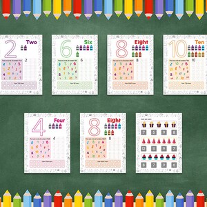 Worksheets, Printable Numbers, Homeschool Busy Book, Activities, Page ...