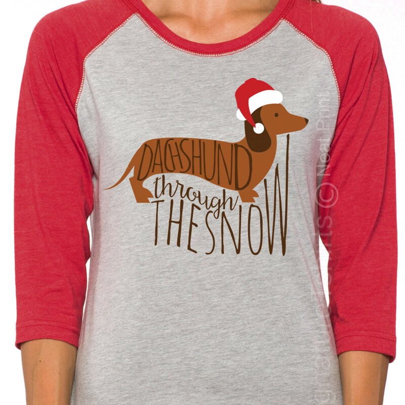 Dachshund Through the Snow - Etsy