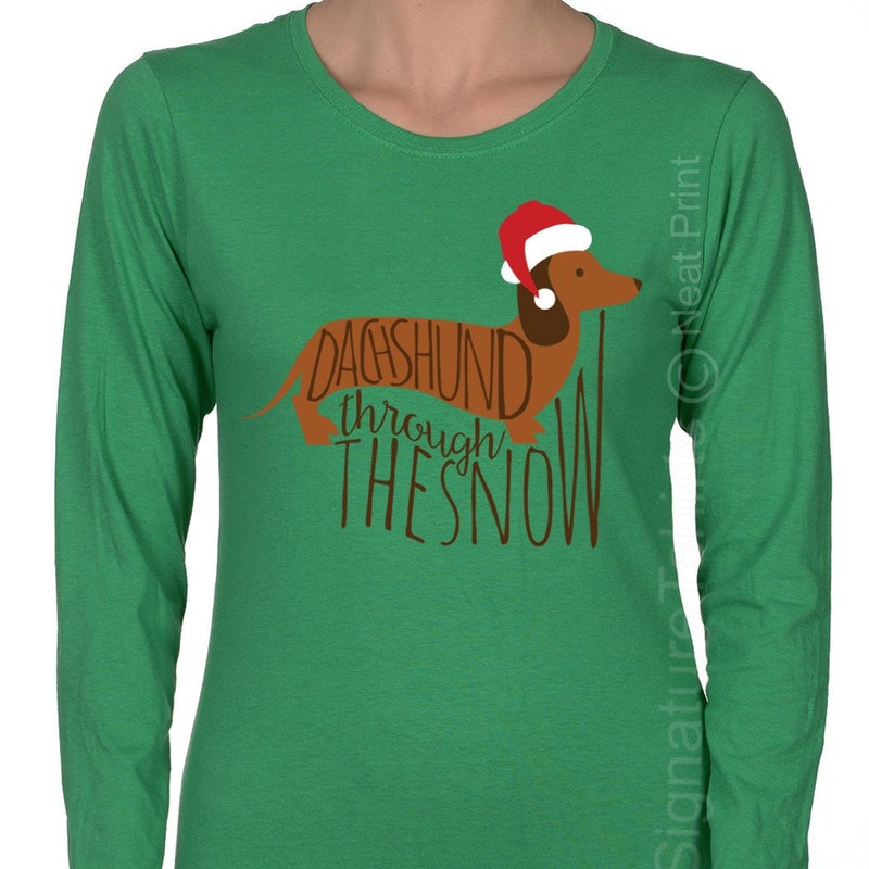 Dachshund Through the Snow - Etsy