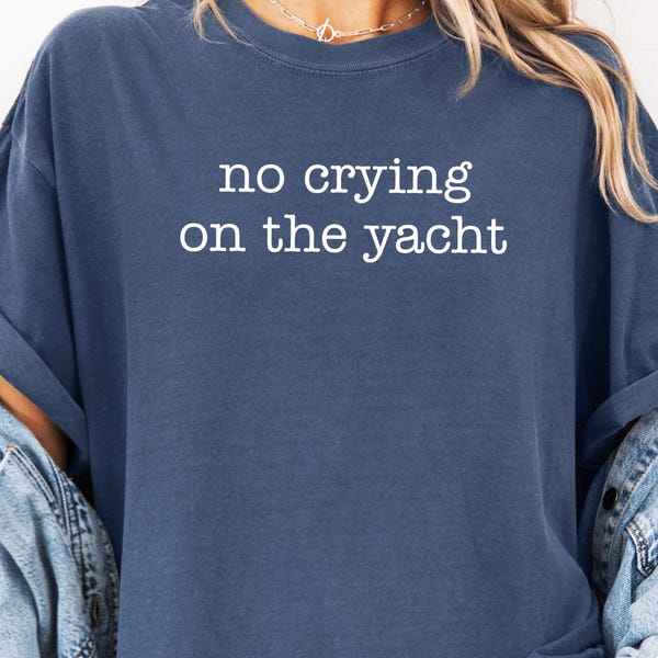 No Crying on Yacht - Etsy