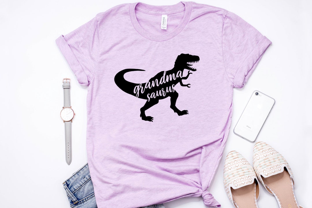 Grandma Saurus Shirt - Grandmasaurus T-shirt, Graphic Grandma Shirt ...