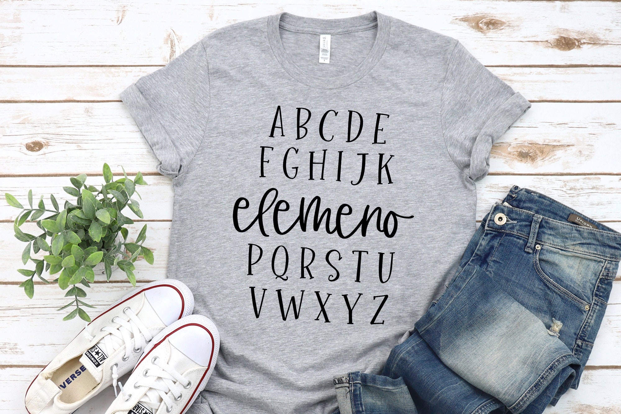Alphabet Elemeno Shirt teacher Gift Kindergarten Teacher | Etsy