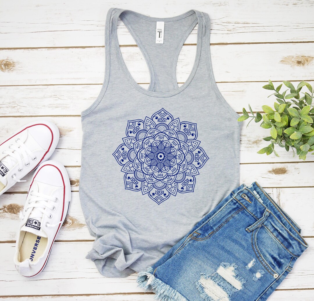 Mandala Subtle FDT Tank Top, Mandala Shirt, Pro Choice Feminist, Subtle ...