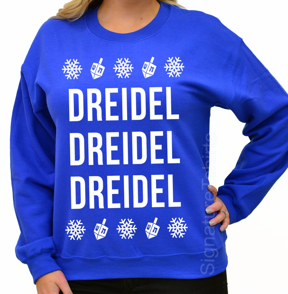 Ugly Hanukkah Sweater - Dreidel Sweatshirt - Hanukkah Sweater ...