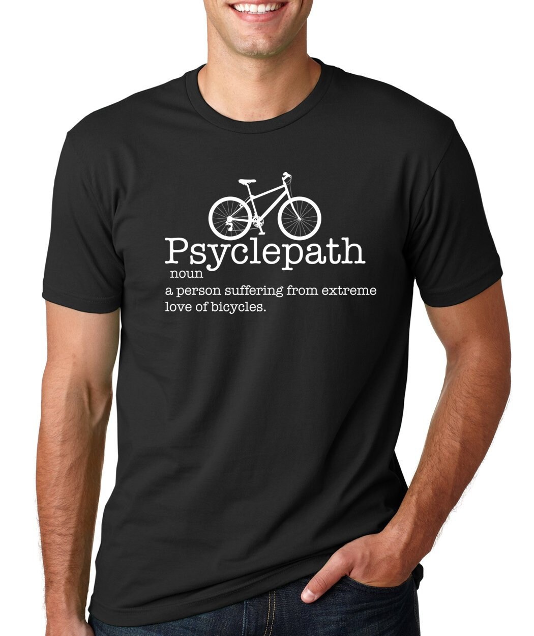 Psyclepath Mens T-shirt Cycling Shirt Bicycle Funny Bike - Etsy