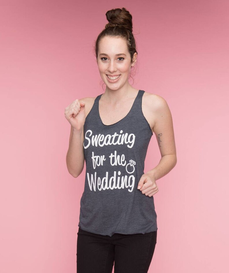 Wedding Gift Sweating for the Wedding Tank Top Women's Gym | Etsy