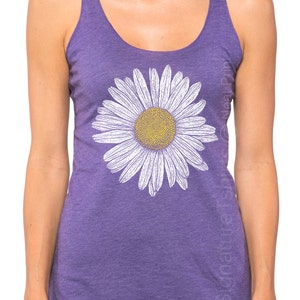 Daisy Tank Top. Flowers Top. Cute Daisy Womens Tank. Vintage Graphic ...