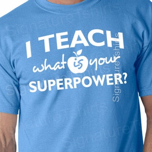 Teacher T Shirt I Teach Math Science English Tee Shirt Humor Gift