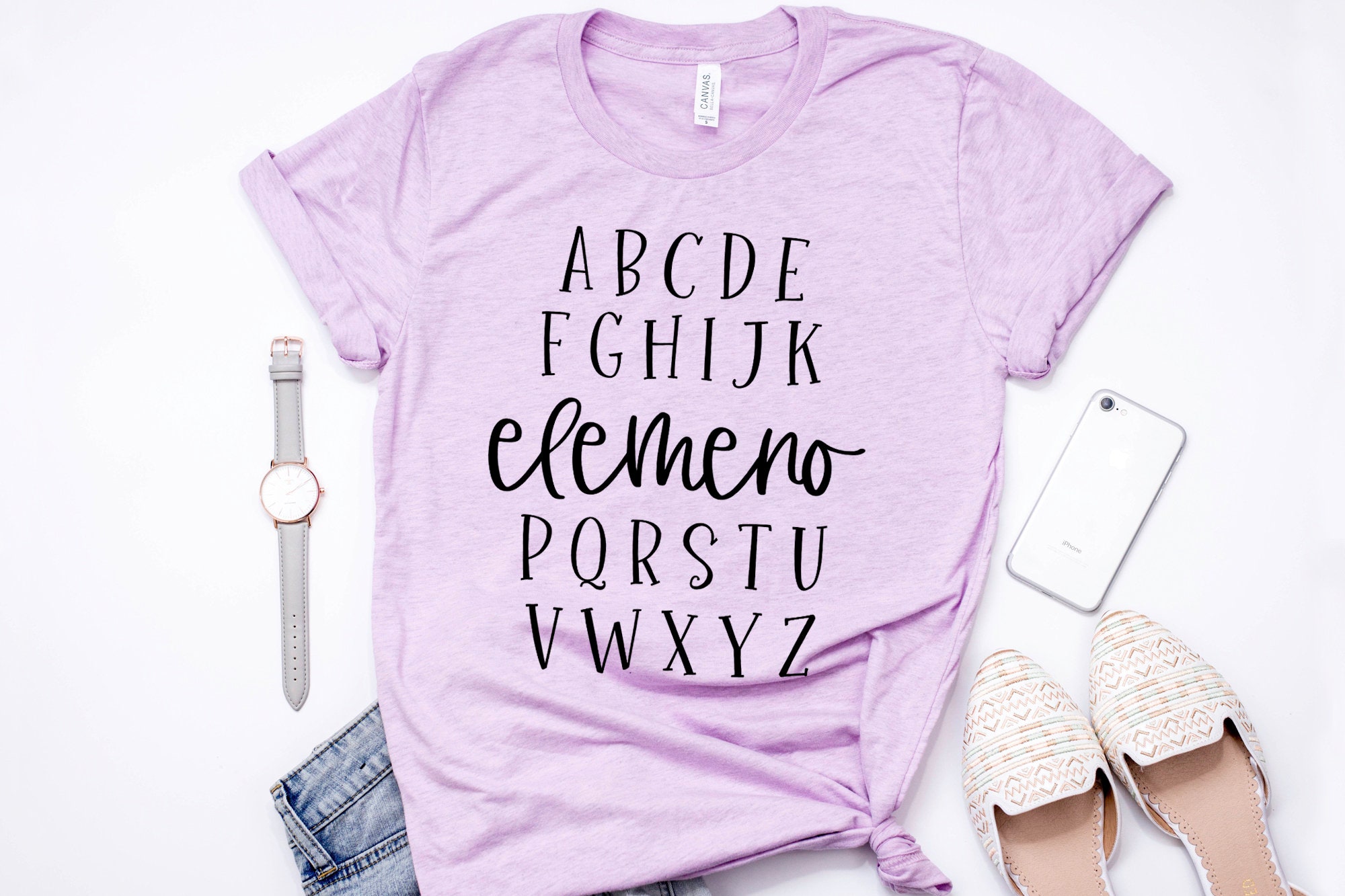 Alphabet Elemeno Shirt Teacher Gift Kindergarten Teacher | Etsy