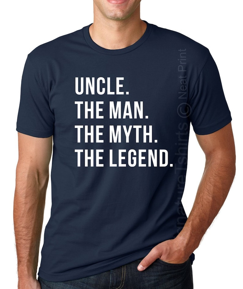 Uncle Shirt Uncle the Man the Myth the Legend Uncle T Shirt - Etsy