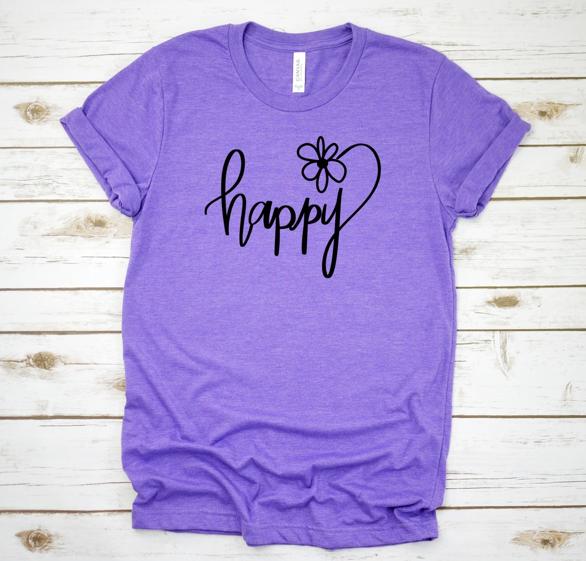 Choose Happy Shirt Happy T-shirt Womens Shirt Happy Shirt - Etsy