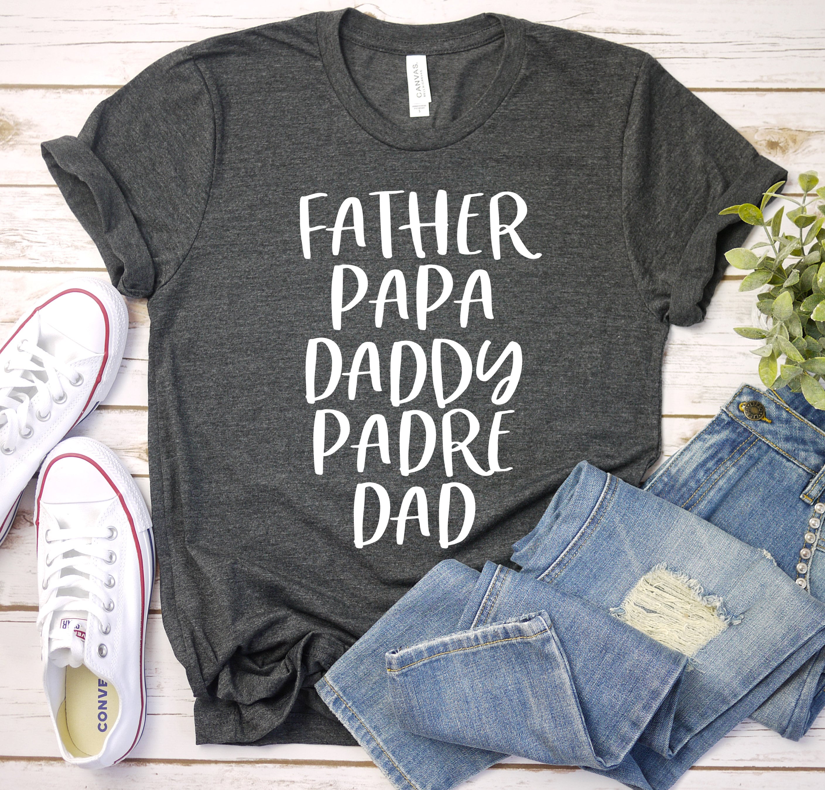 Father Papa Daddy Padre Dad Shirt Father's Day Gift Dad | Etsy