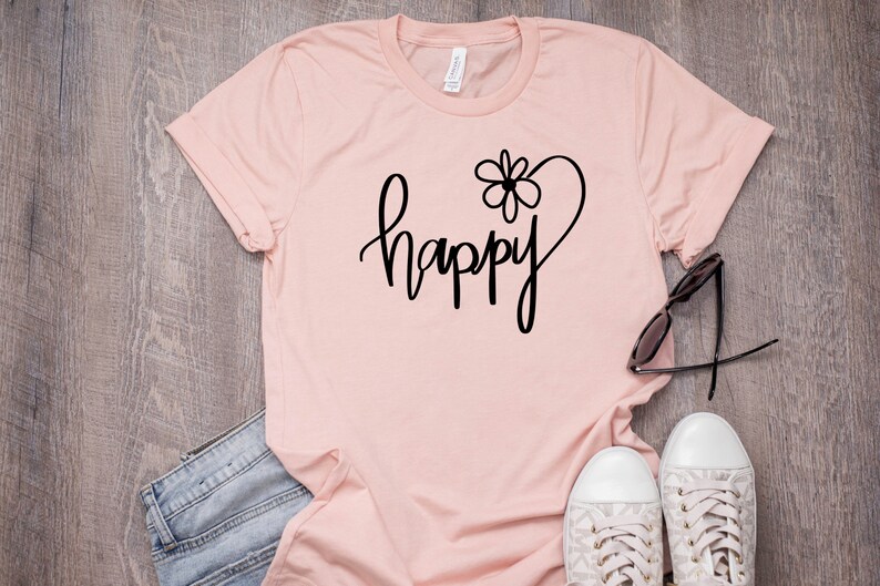 Choose Happy Shirt Happy T-shirt Womens Shirt Happy Shirt - Etsy