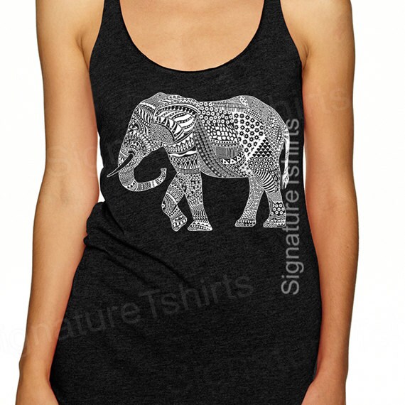 Elephant Tank Top. Women's Tank Top. Workout Tank Top. - Etsy