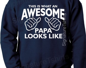 Fathers Day Gift This is What an Awesome Papa Looks Like | Etsy