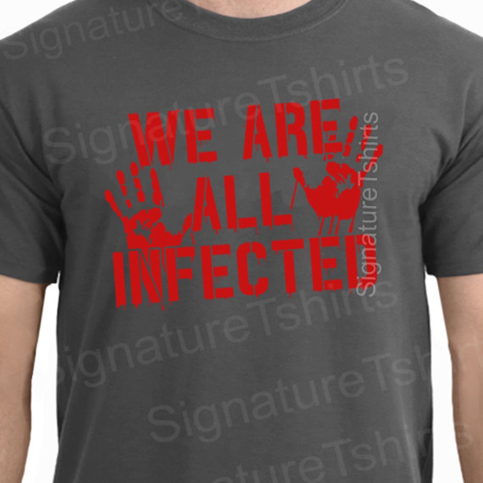 We Are All Infected Mens Halloween Costume Tshirt T Shirt - Etsy