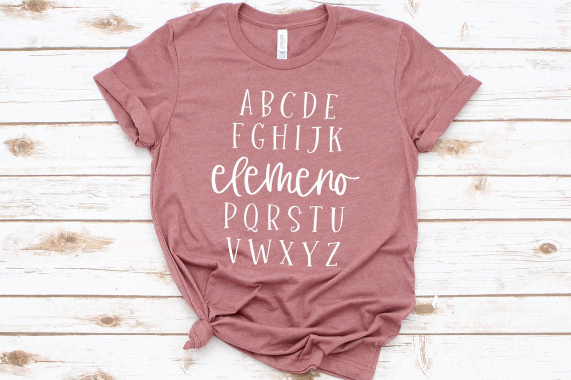 Alphabet Elemeno Shirt Teacher Gift Kindergarten Teacher | Etsy