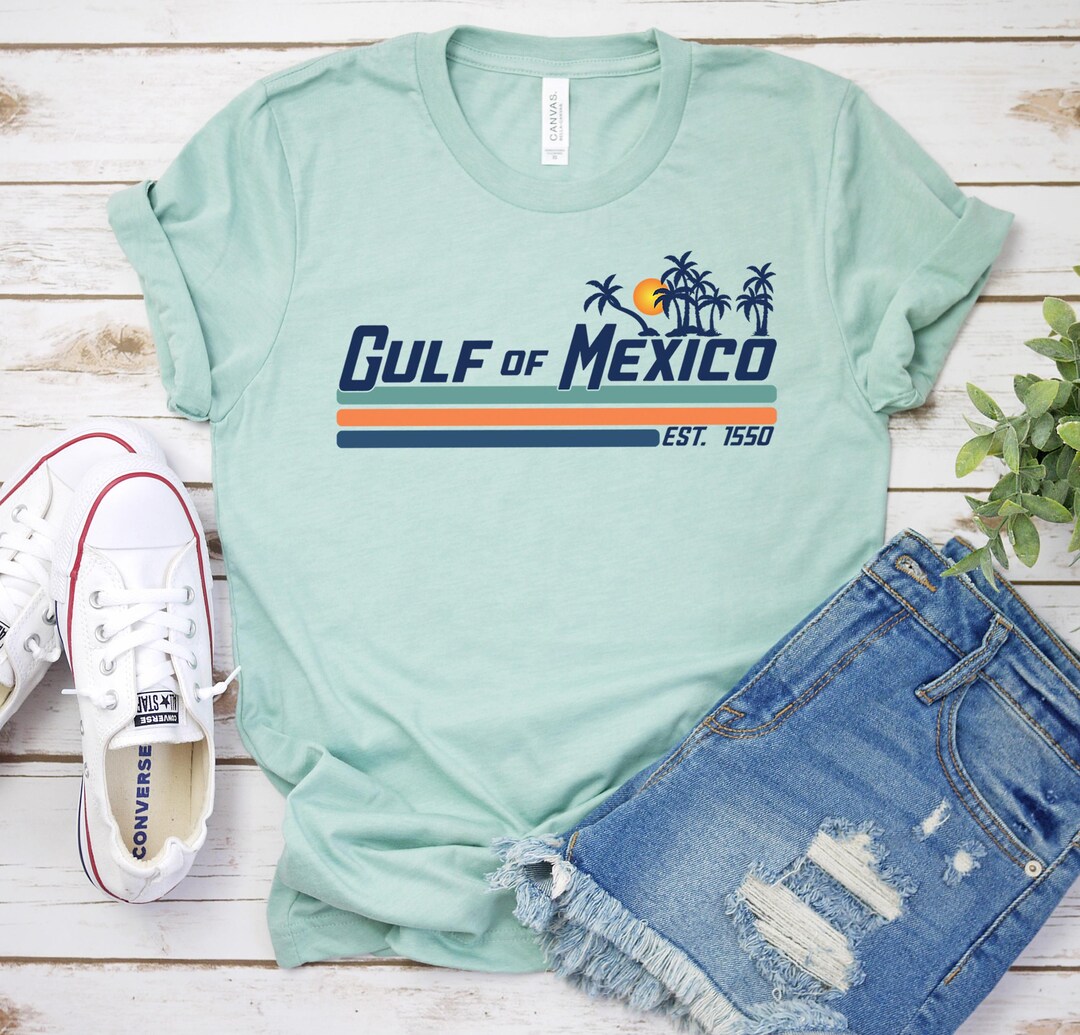 Gulf of Mexico Shirt Gulf Coast Shirt Historical Gulf of Mexico Golfo ...
