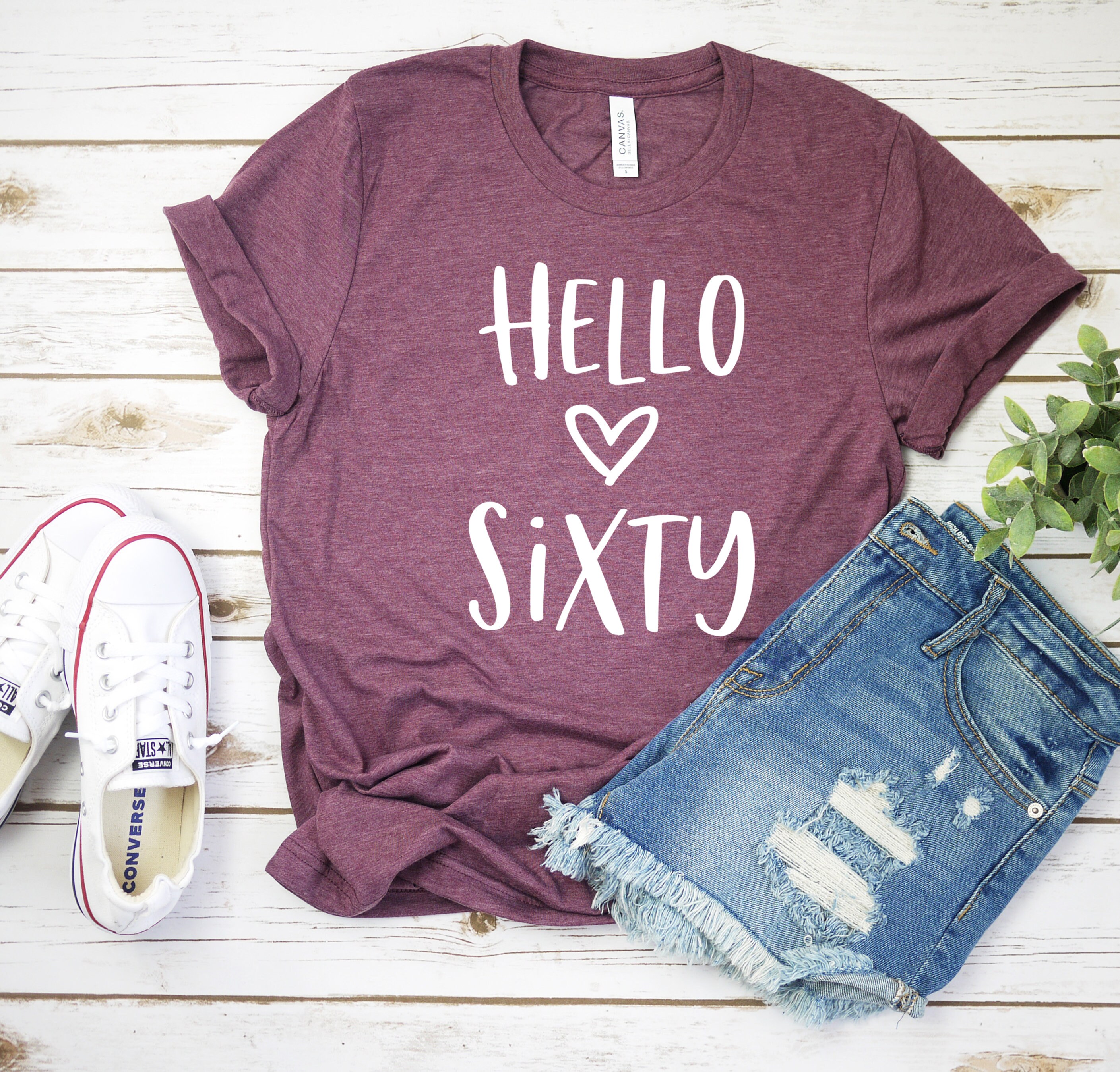 Hello Sixty Shirt 60th Birthday Shirt 60th Birthday Tee Etsy
