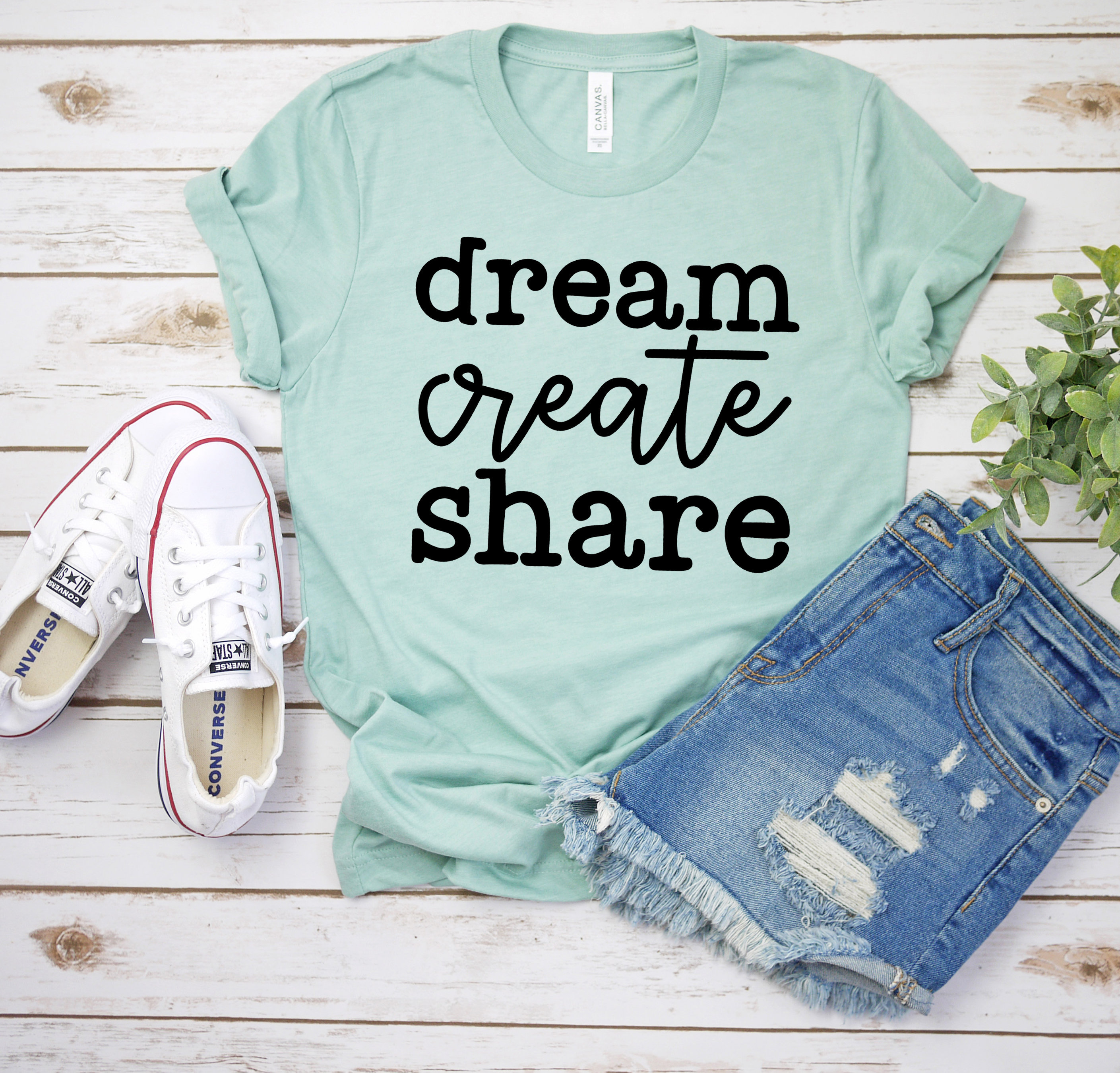 Dream Create Share Shirt Cute Shirt for Women Create Art | Etsy