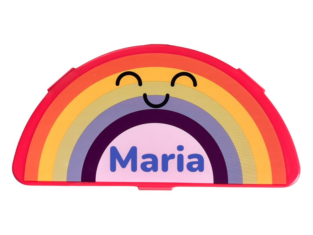 Custom Rainbow Lunch Box: Personalized Bento Box - Etsy
