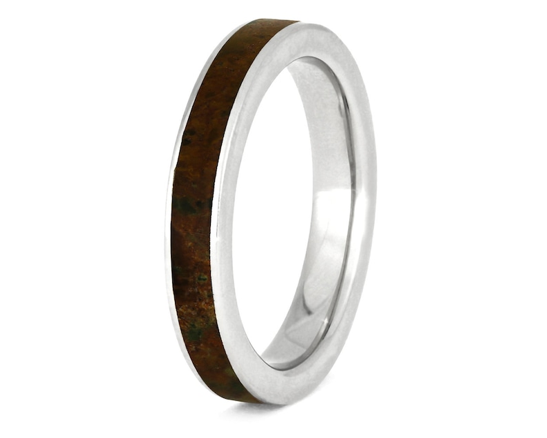 Thin Dinosaur Bone Ring Women's Gembone Wedding Band in | Etsy