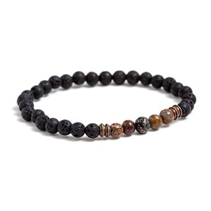 Dinosaur Bone Bead Bracelet "penton" Design, Gembone Jewelry, Unique ...