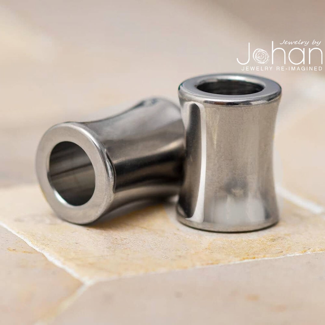 Titanium Gauge Earrings for Men or Women, High Quality, Titanium Double ...