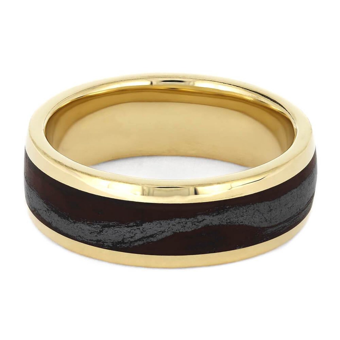Jasper and Gold Wedding Ring - Etsy