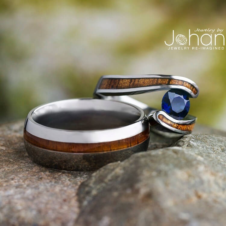 Matching Wood Rings Etsy
