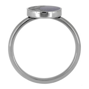 Starry Night Meteorite Ring Featuring Meteorite Moon and Blue Stardust ...