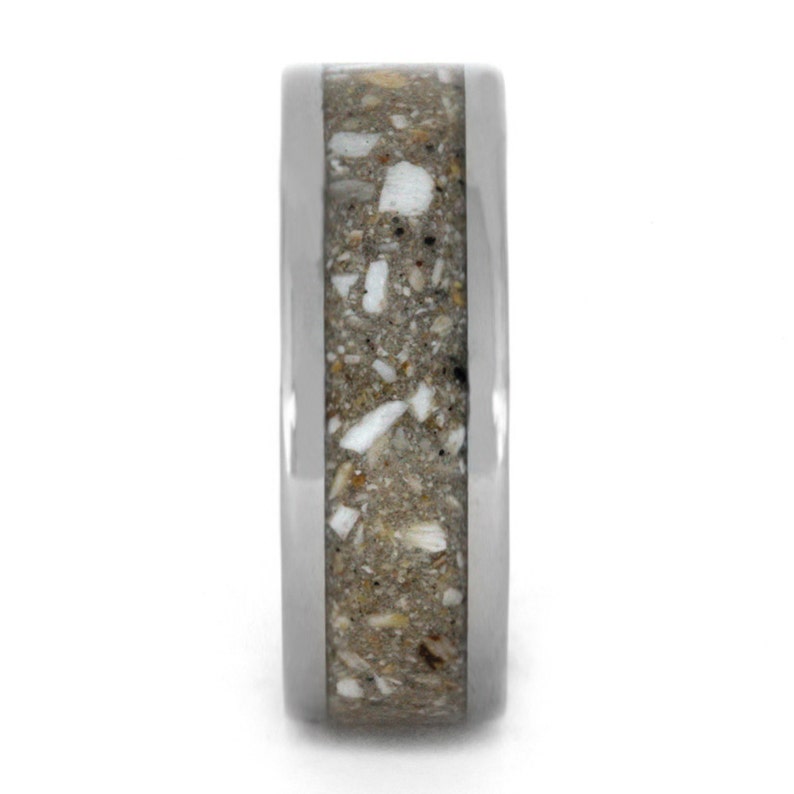 Personalized Titanium Memorial Ring With Ashes - Etsy