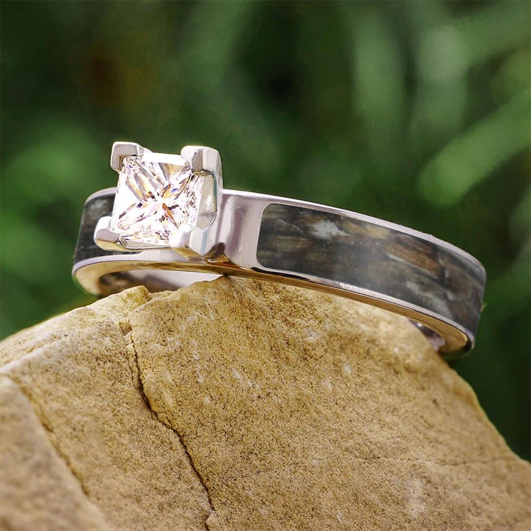 Diamond Golf Engagement Ring With Tee Inlay - Etsy