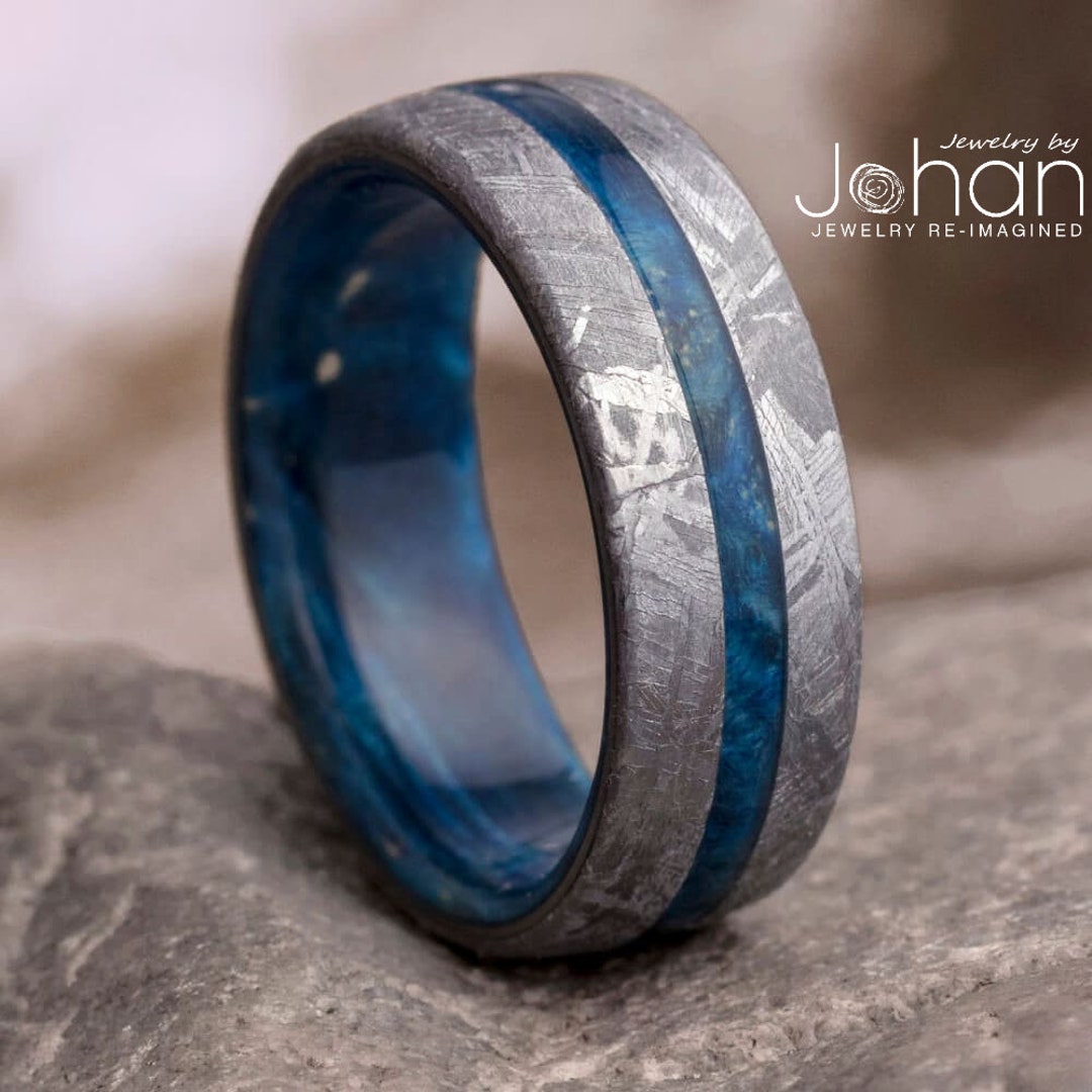 Unique mens wedding bands meteorite store