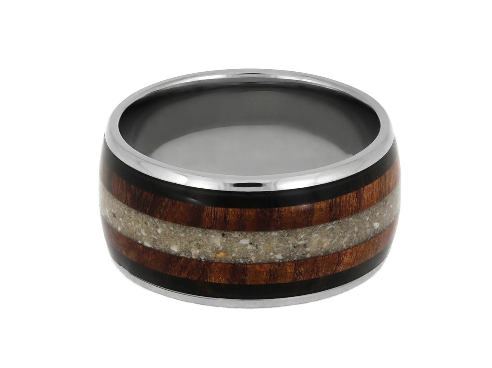 Ash Ring With African Blackwood and Honduran Rosewood in - Etsy
